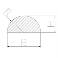 Profilé alu demi-rond